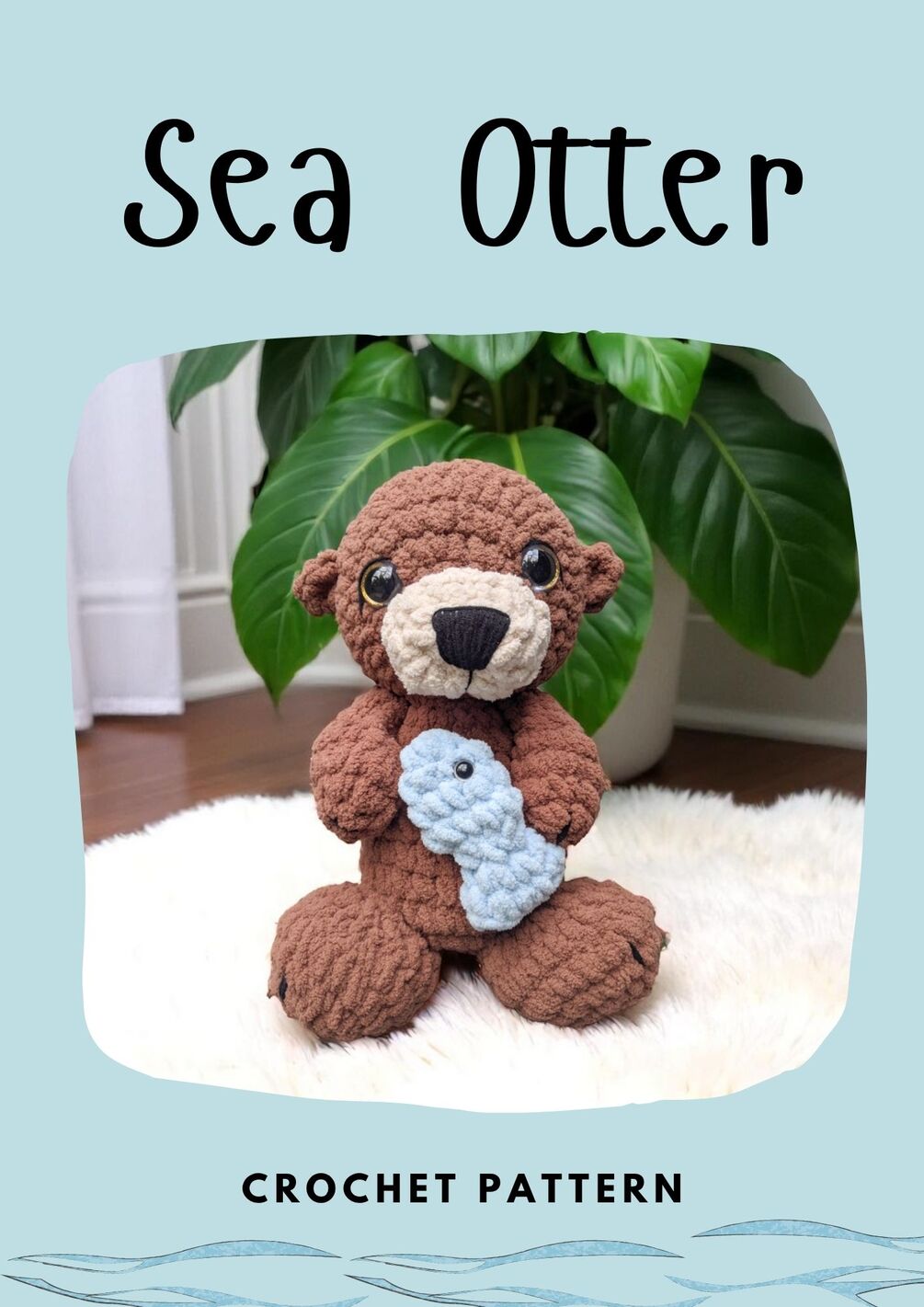 Baby Sea Otter Crochet Pattern, High Quality Crochet Pattern, Detailed ...
