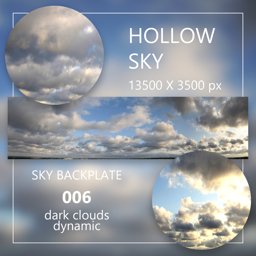 Sky Backplate 006 - Dark Clouds Dynamic