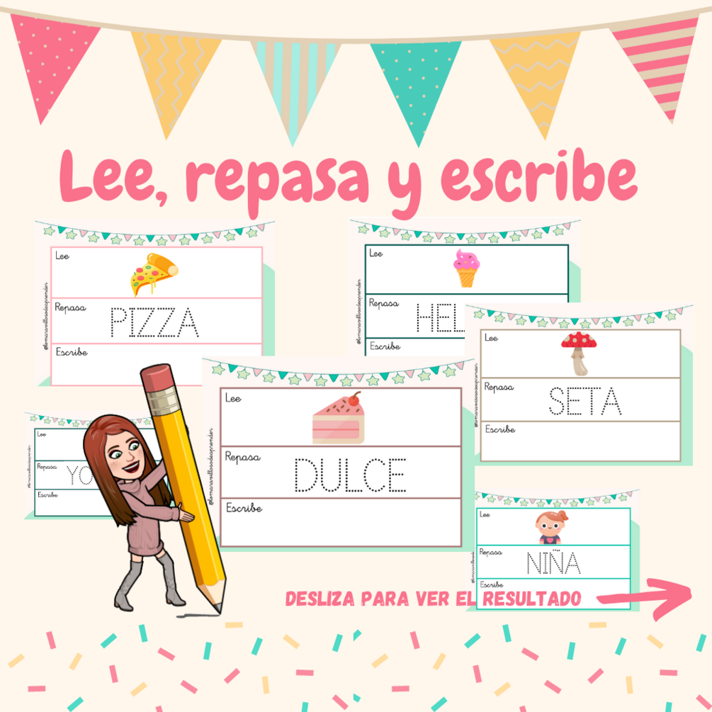 Lee, repasa y escribe.