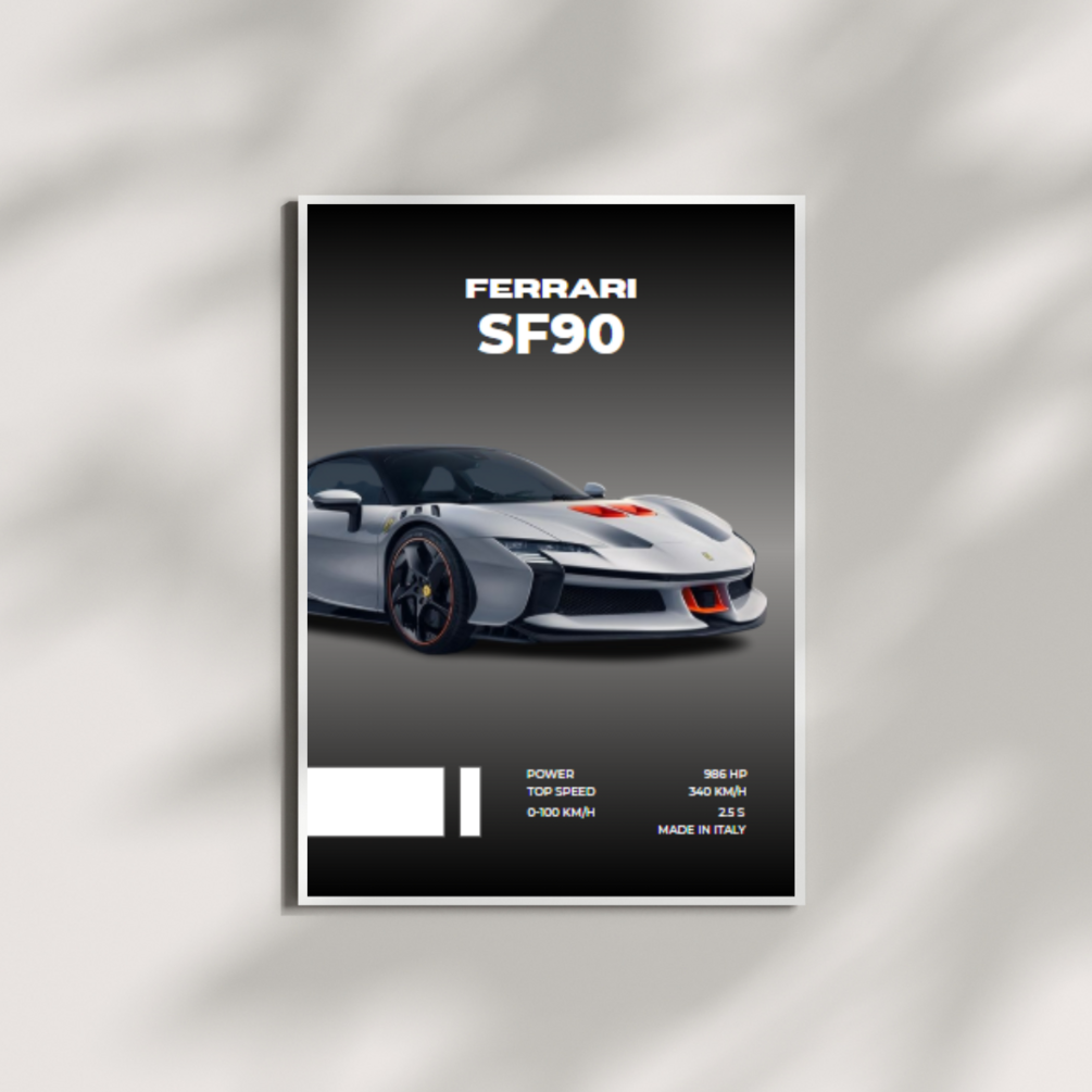 Ferrari SF90 - Digital Poster Download