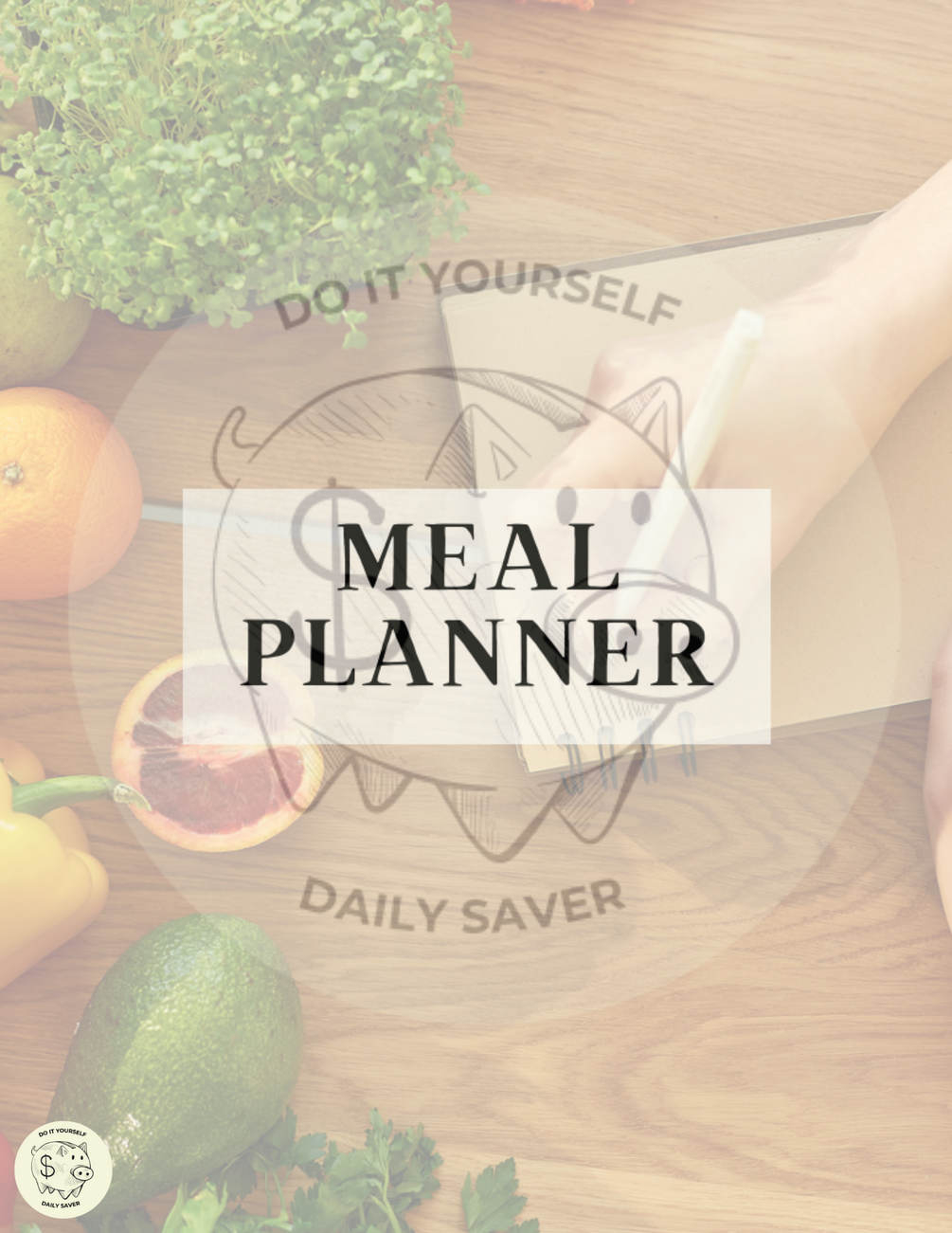 Editable Meal Planner PDF for Healthy Eating – Digital Menu Organizer ...