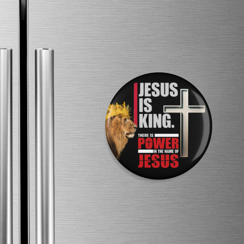 Jesus is King - Refrigerator Magnet