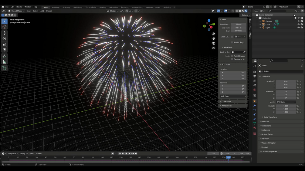 Launching-Fireworks Physics Simulation part2