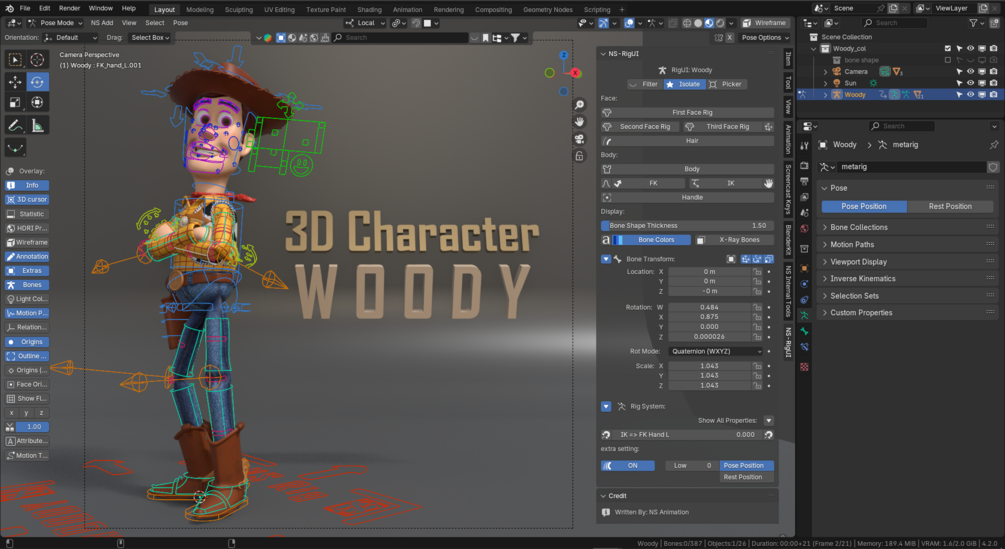 3D Character - Woody from Toy Story