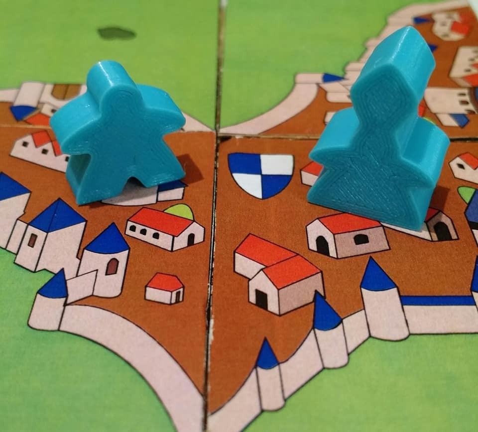 Carcassonne board game tiles