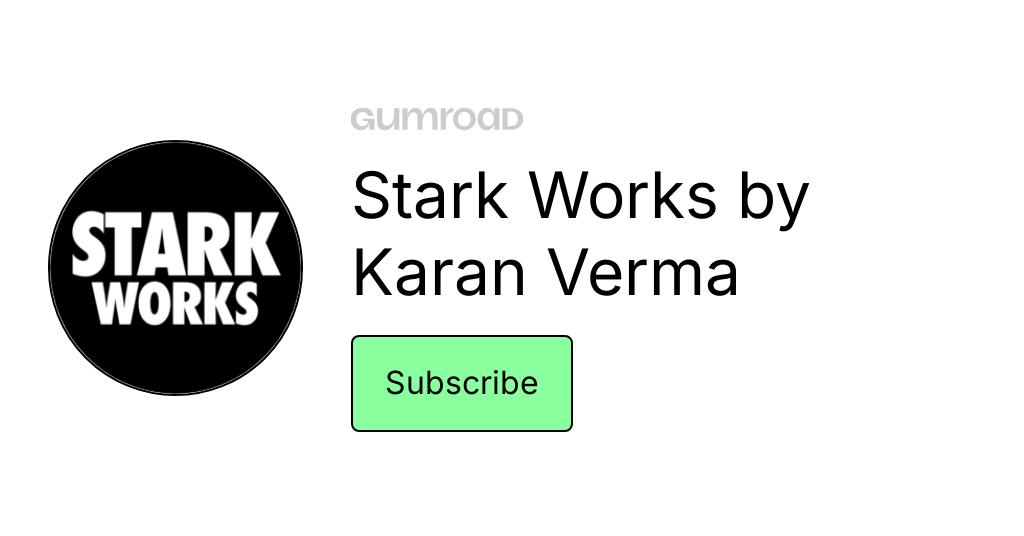 Stark Works by Karan Verma