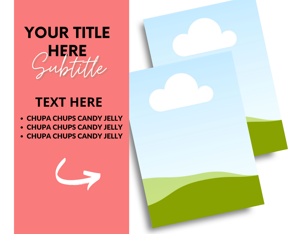 Digital Product Promo Canva Template – Multi Page Preview Mockup Design