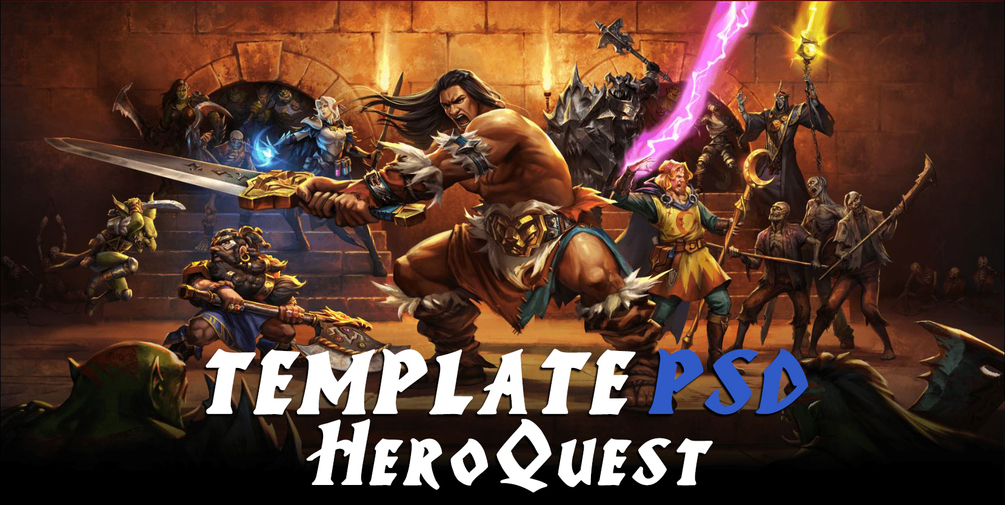 Template PSD Cards HeroQuest
