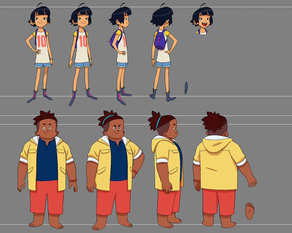 VIS DEV character designs for animation - by Bertrand Todesco