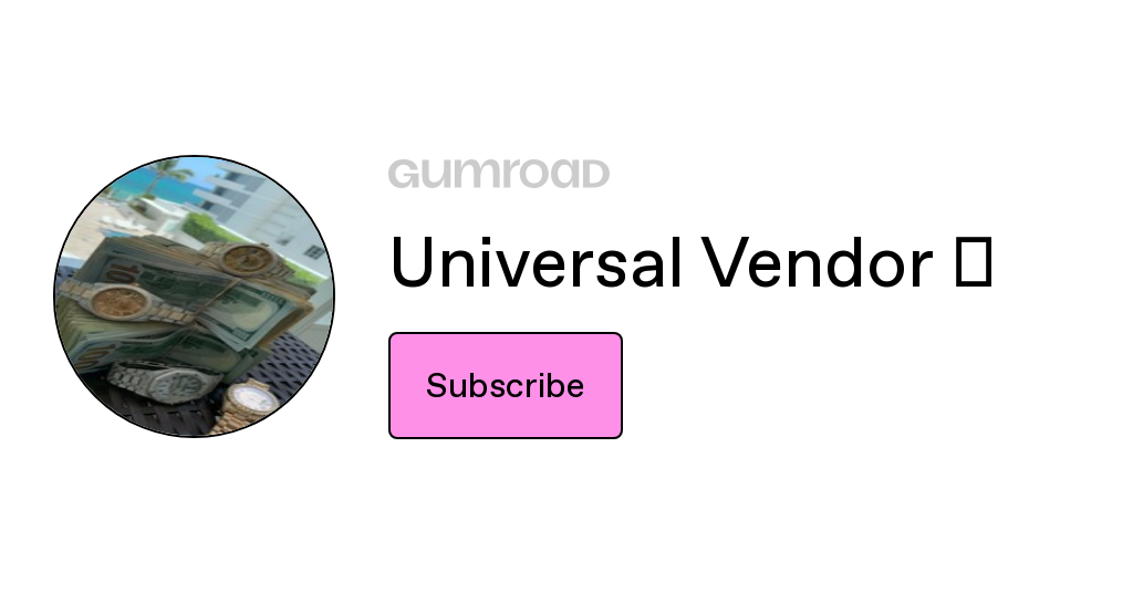 Universal Vendor ⭐️