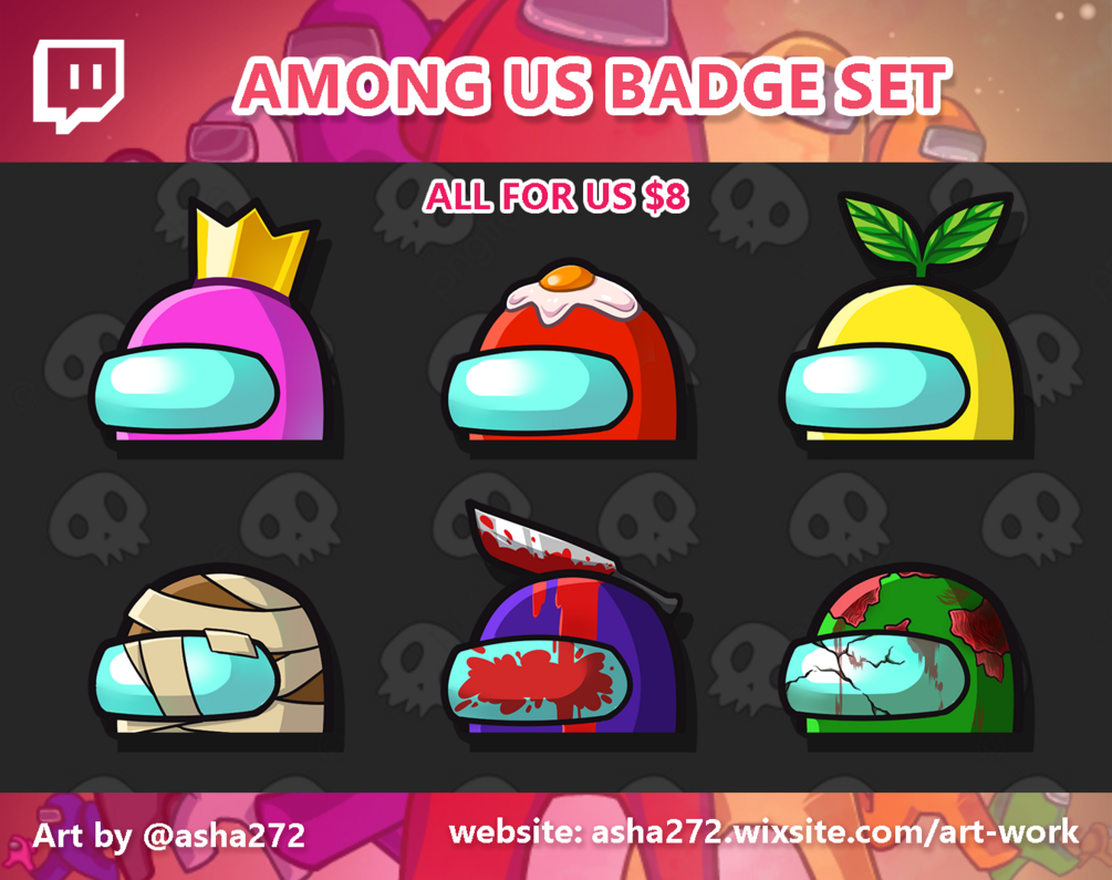 Among Us Badges!