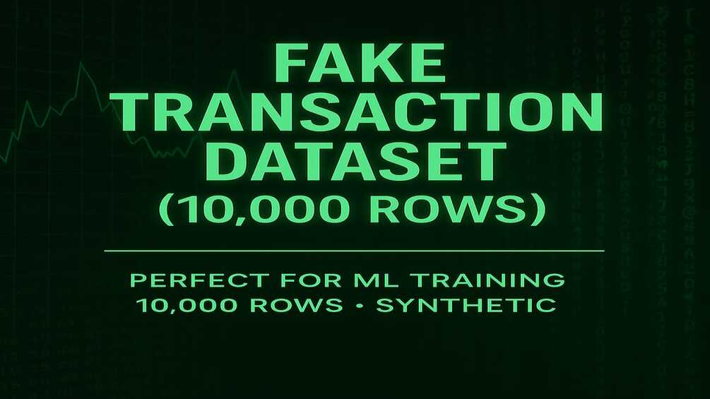 Fake Transaction Dataset (10,000 Rows)