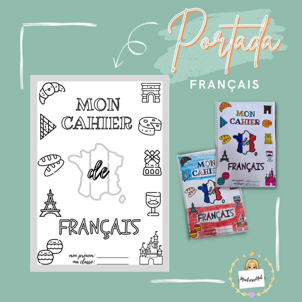 PORTADA "Mon cahier de français"