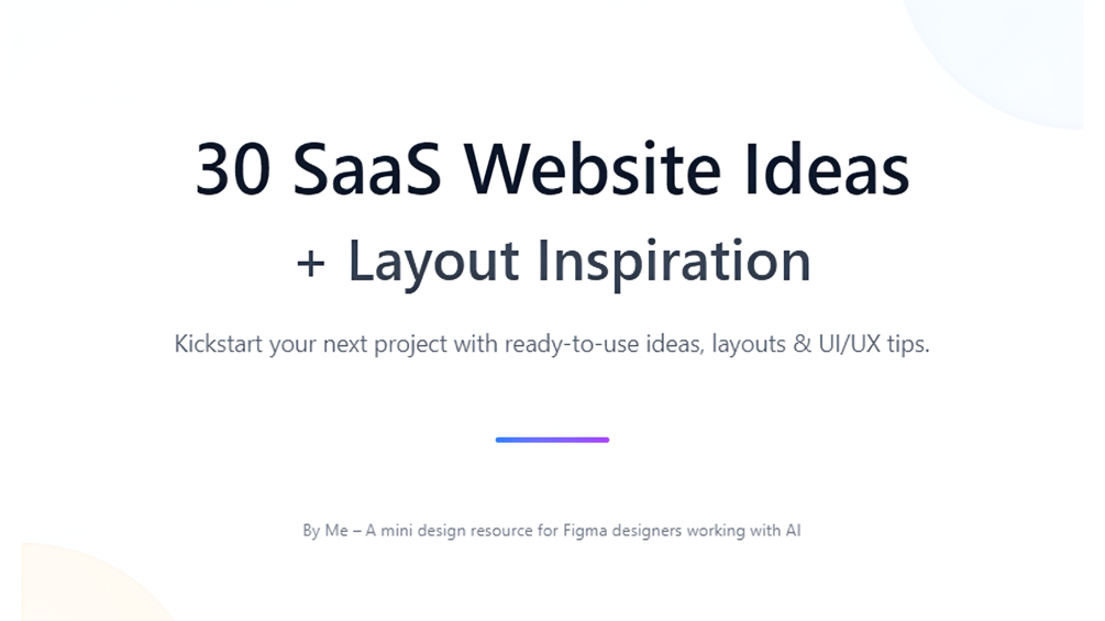 30 SaaS Website Ideas + Layout Inspiration