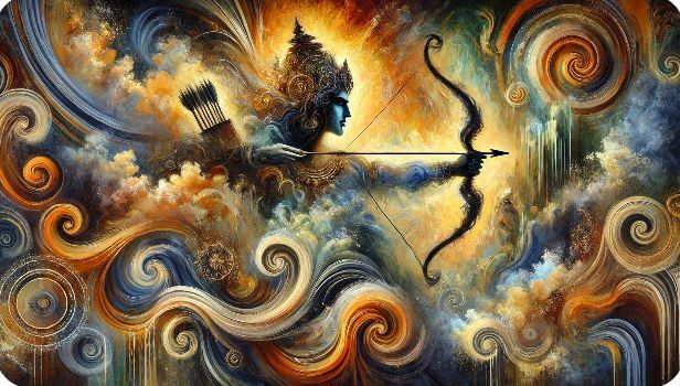 Divine Abstract Expressionism: The Art of Lord Rama 🎨 #LordRama # ...