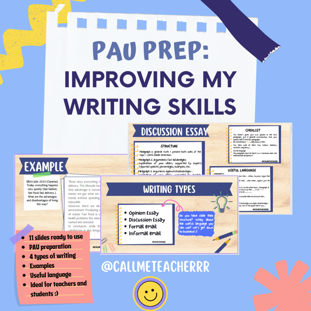 PAU-PREP: IMPROVING MY WRITING SKILLS