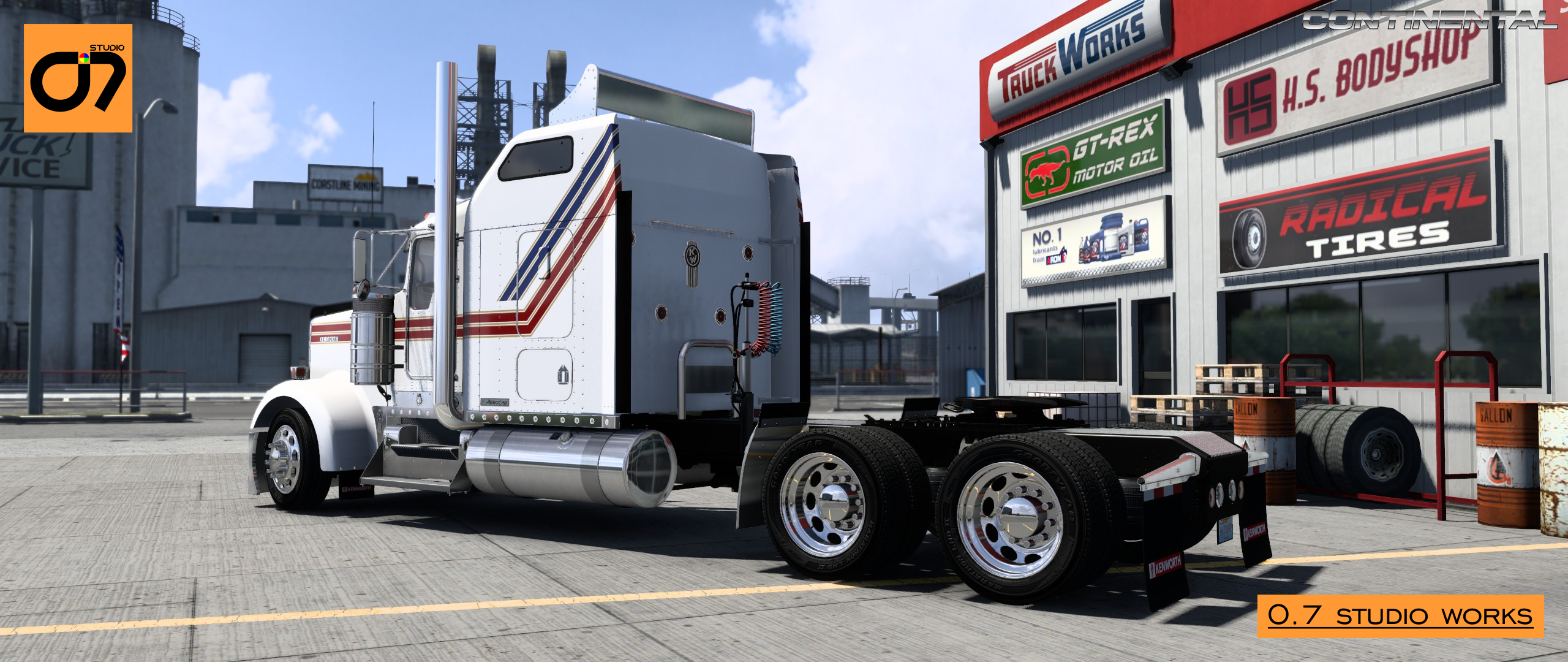 Kenworth W900L Continental Paint Scheme