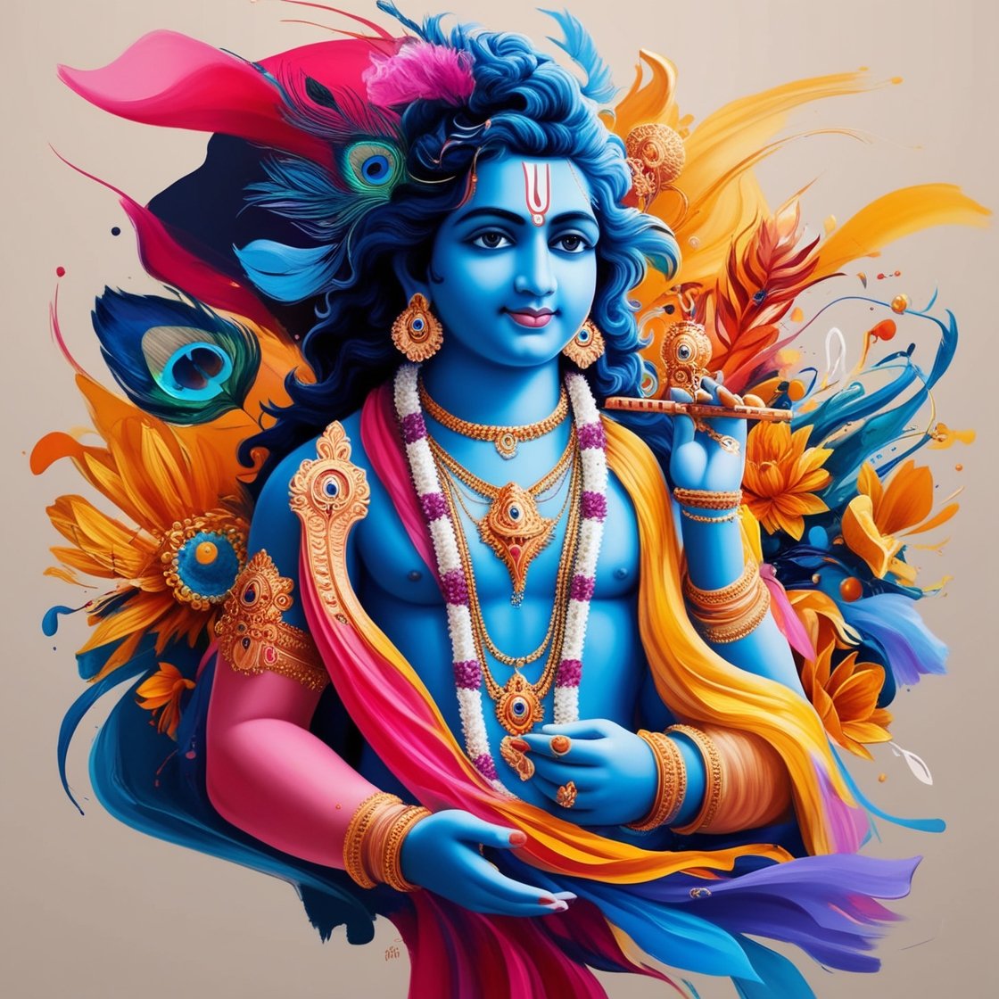 🎨 Divine Expressions: Abstract Art Depicting Gods 🙏🌌#Spiritual Expression