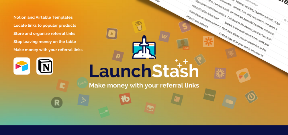 Notion and Airtable Templates for Your Referral Links