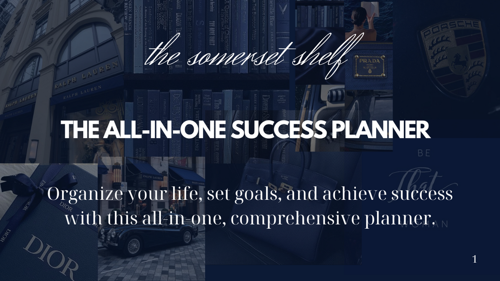 Somerset's That Girl Planner: Your all-in-one planner to organize ...