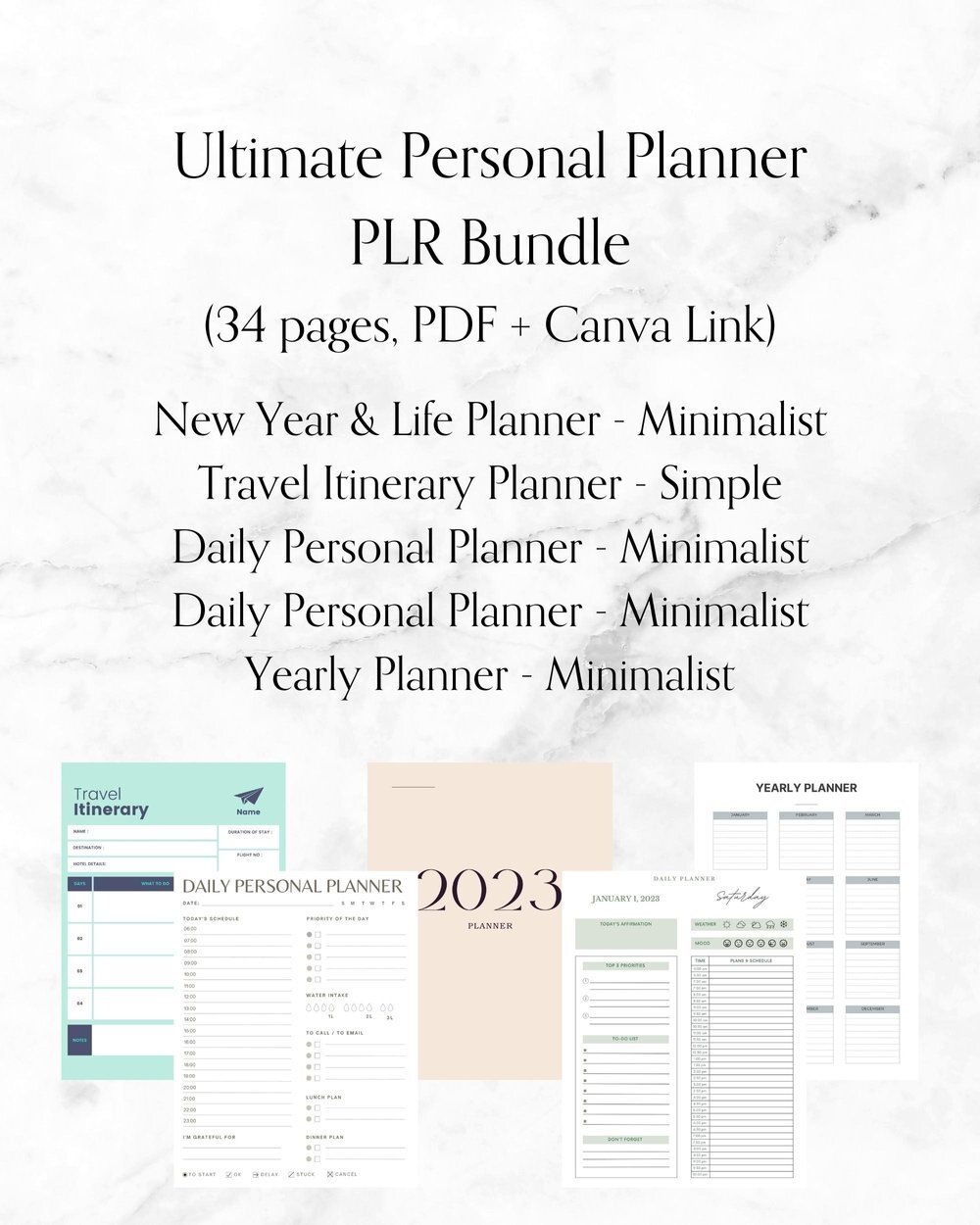 Ultimate Personal Planner PLR Bundle