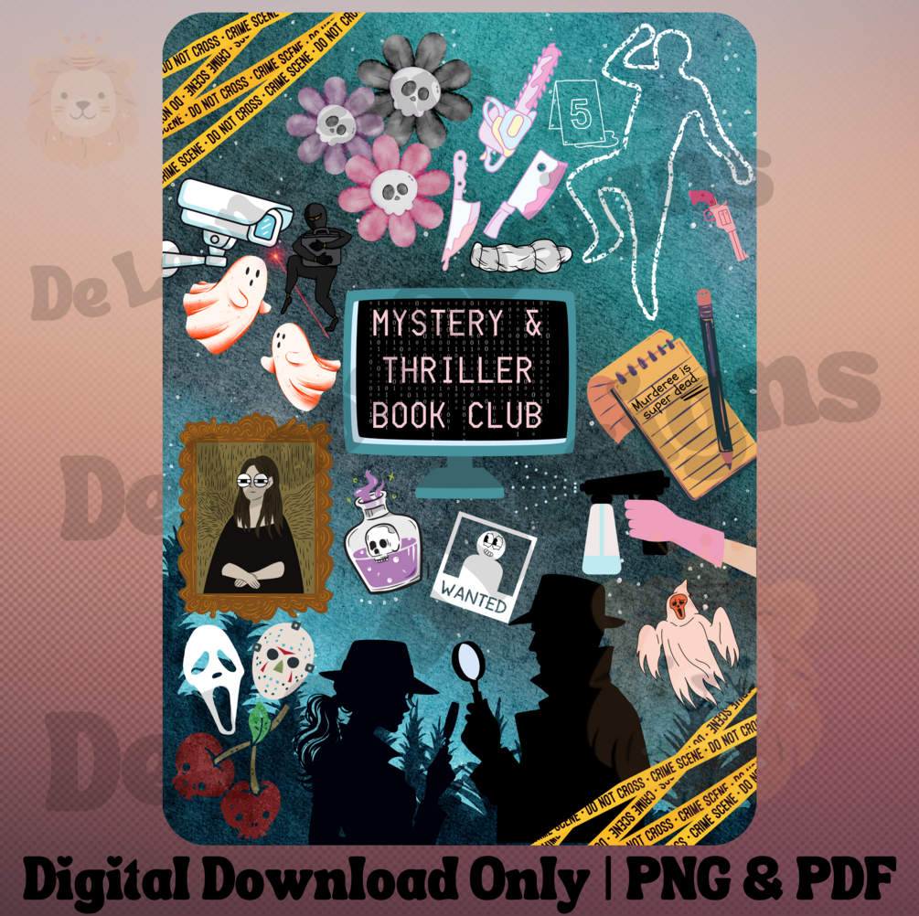 Printable Kindle Insert | Mystery & Thriller Book Club
