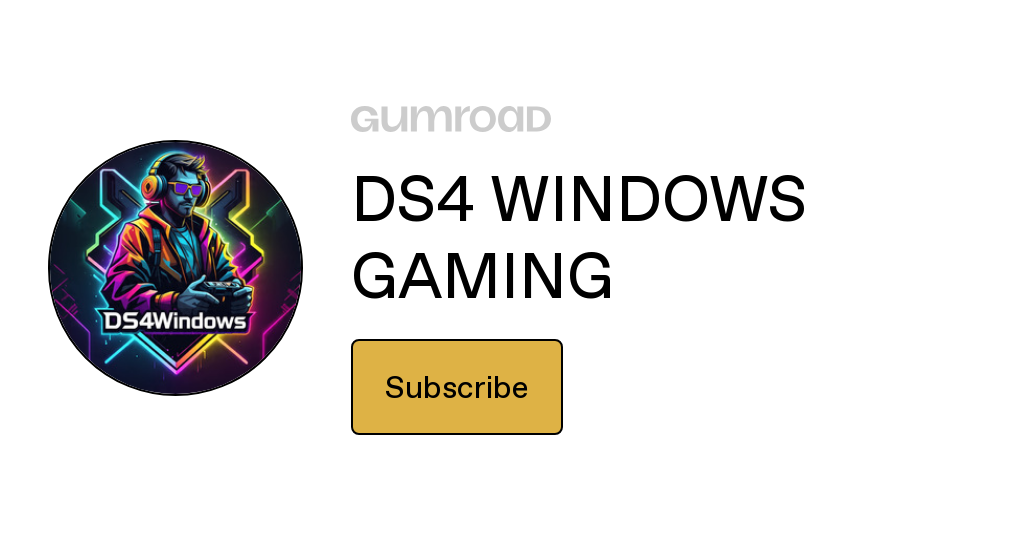 DS4 WINDOWS GAMING