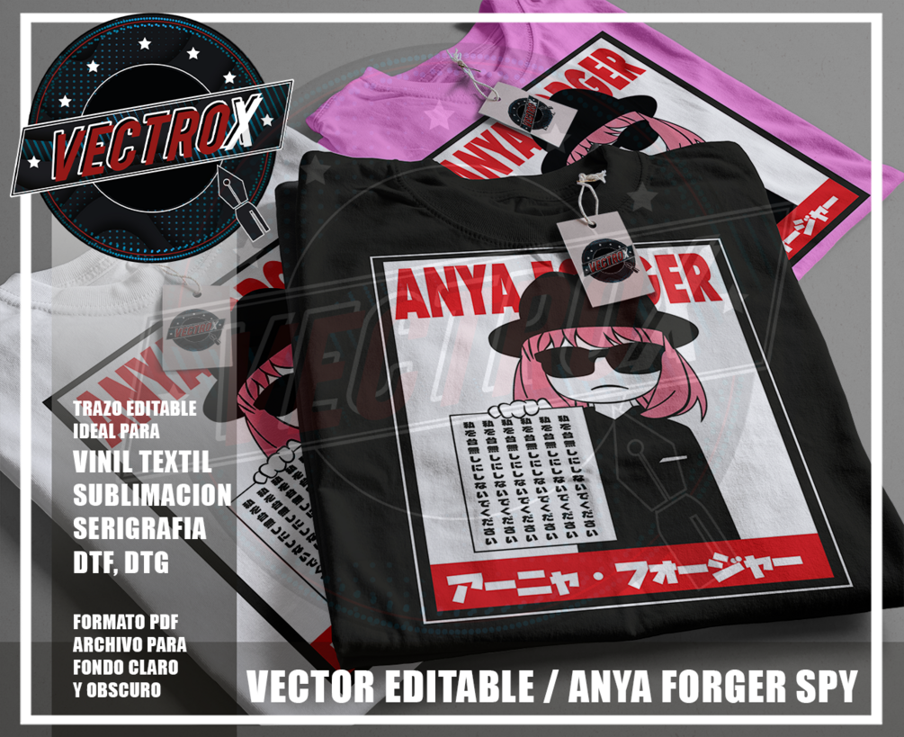 Vector Editable - Anya Forger Spy