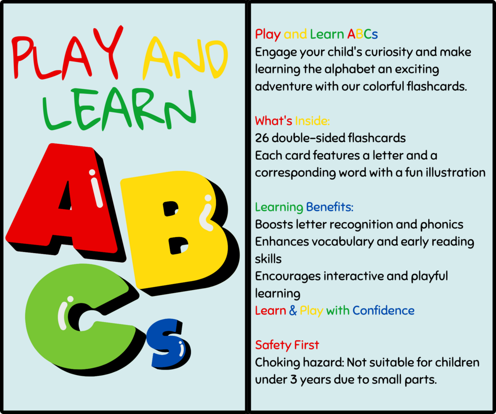 Play and Learn ABCs Flashcards