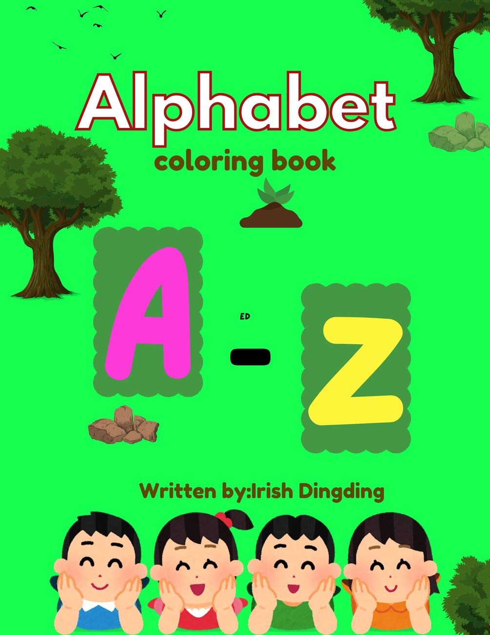 Alphabet coloring books for kids