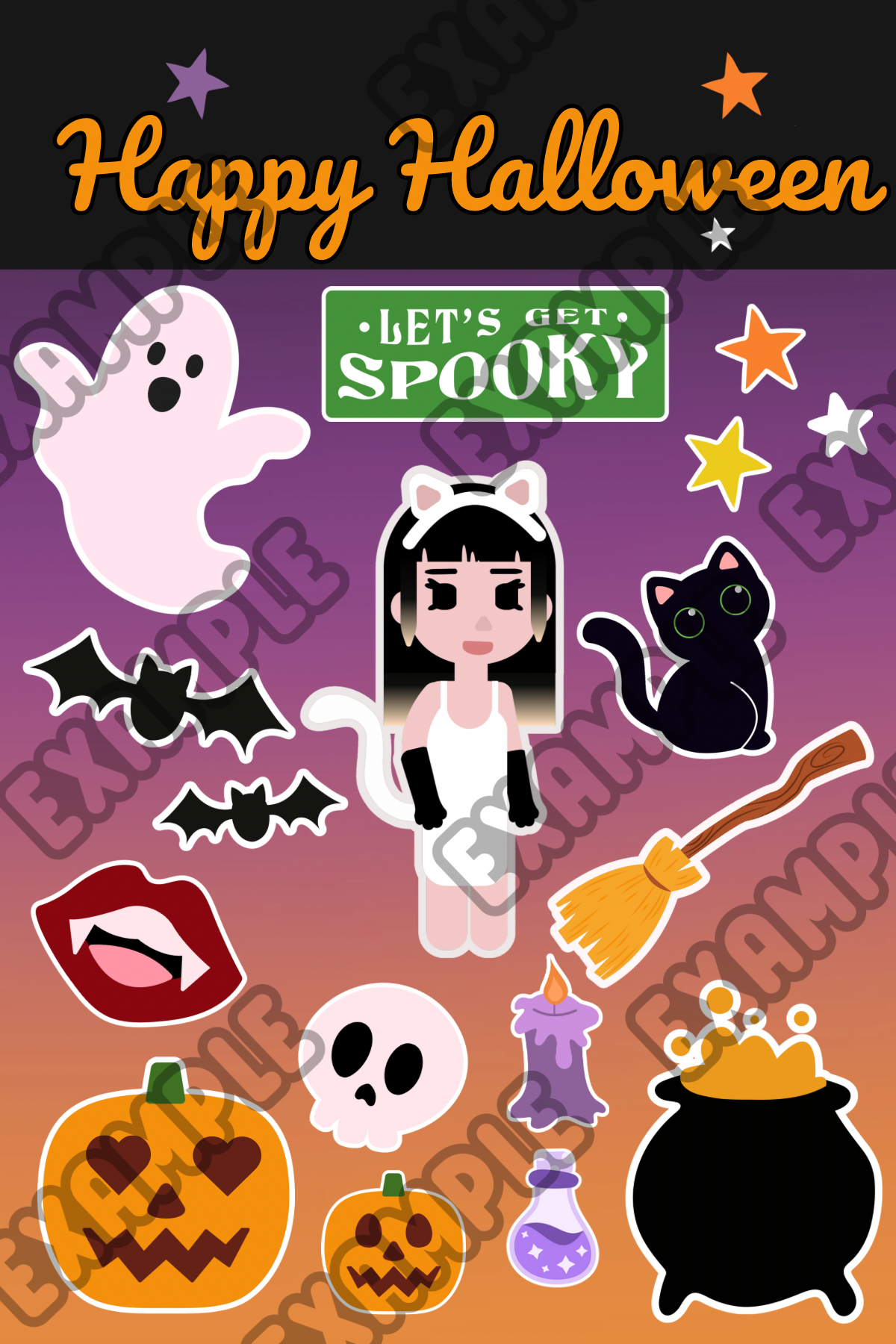 Halloween Sticker Pack | Digital Stickers