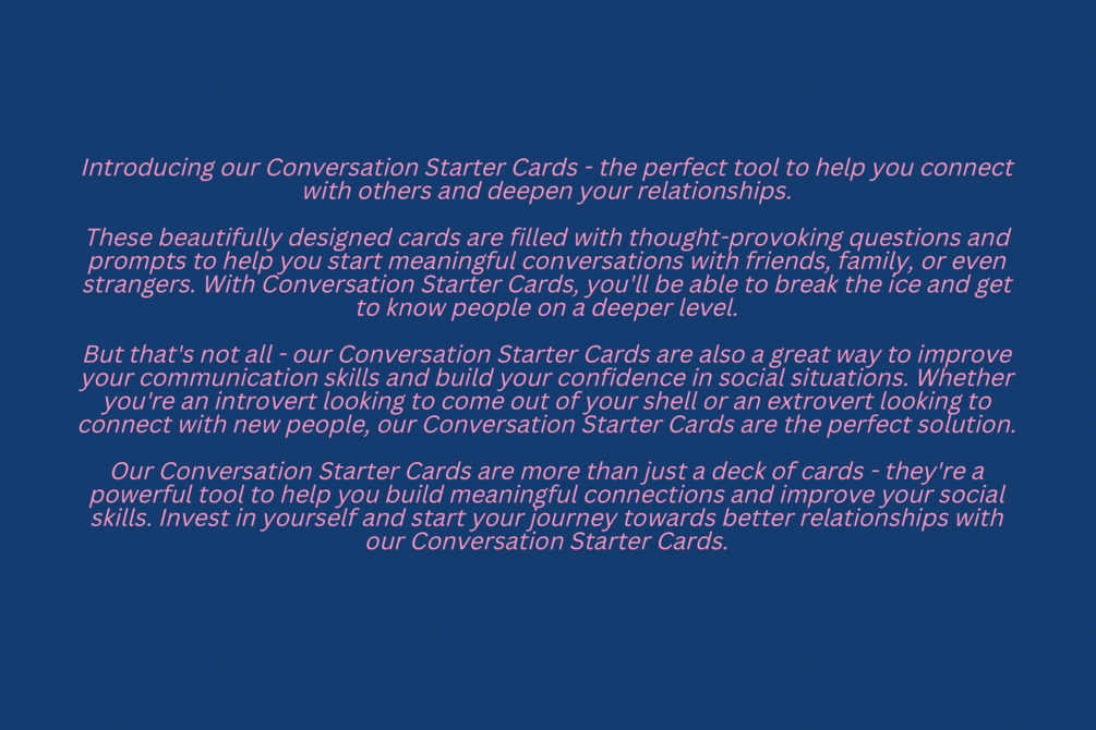 Conversation Starter Cards