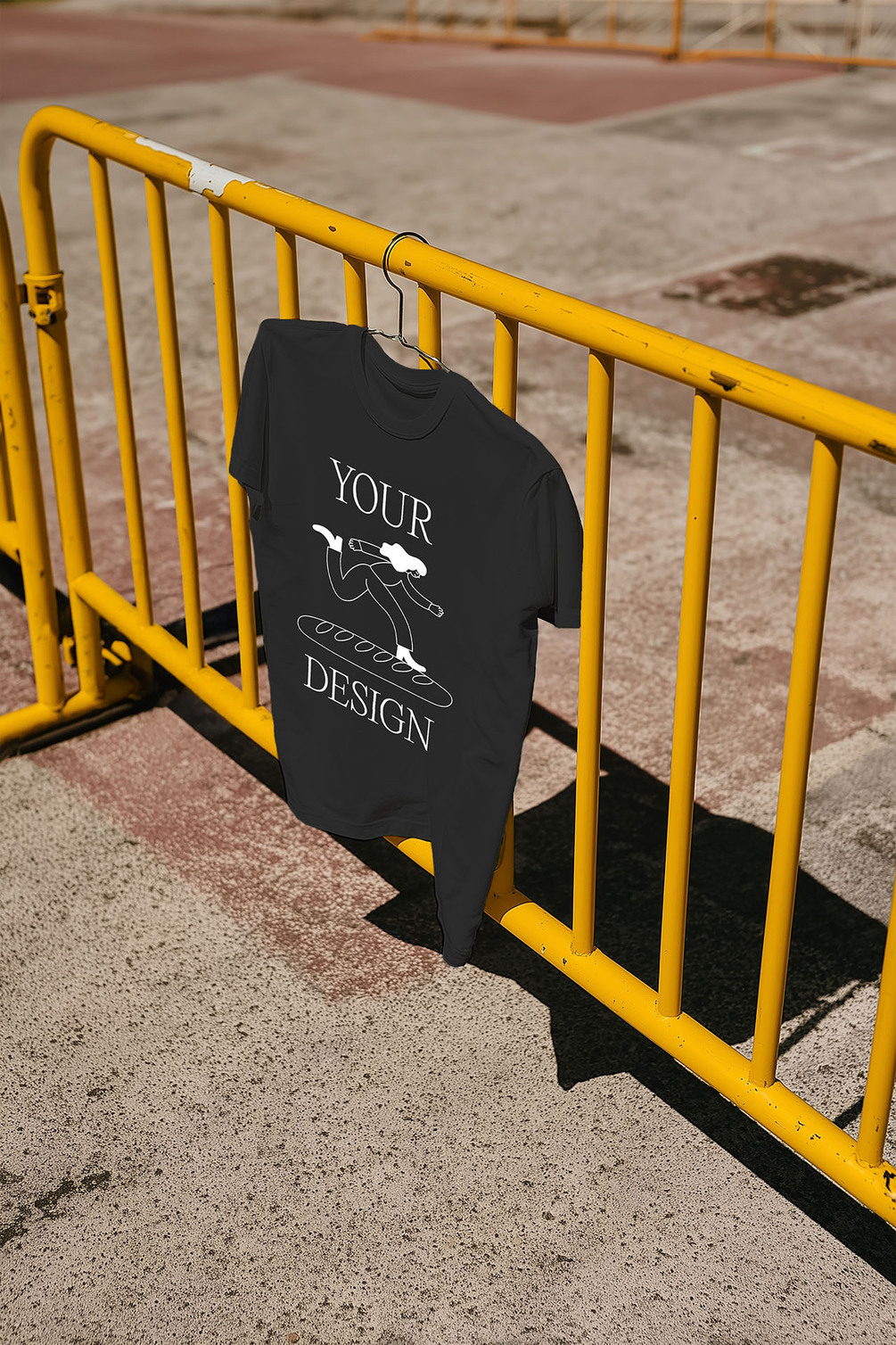 T-Shirt Mockup PSD – Realistic Urban Apparel Scene