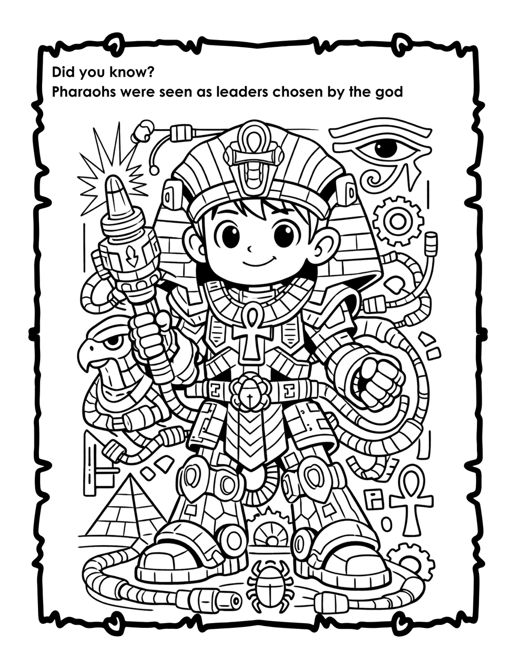 The ultimate pharaoh. Robots of Ancient Egypt _coloring book