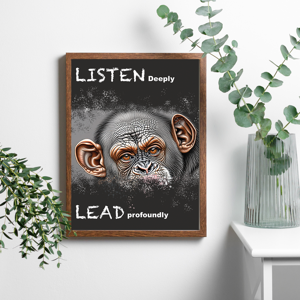 Listen Deeply, Lead to Profoundly" Printables, Home Office Decor ...