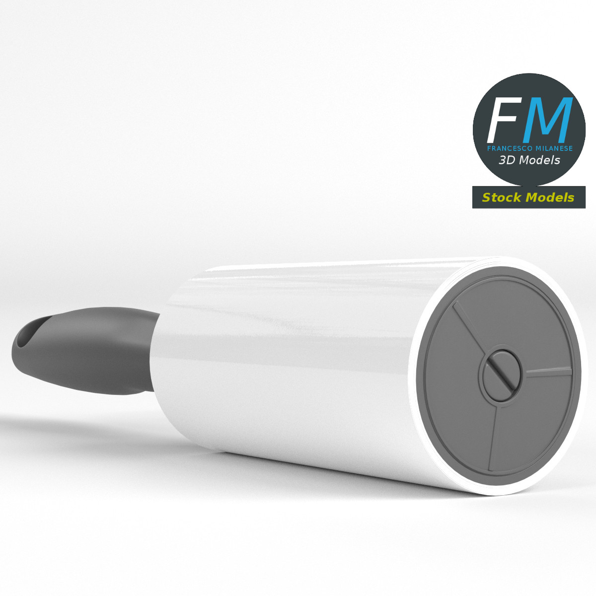 3D MODEL - Sticky paper lint roller