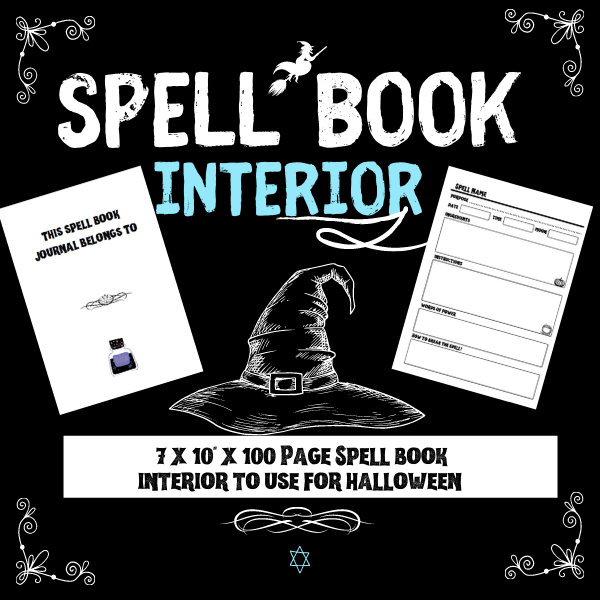 Spell Book Interior for Low-Content KDP