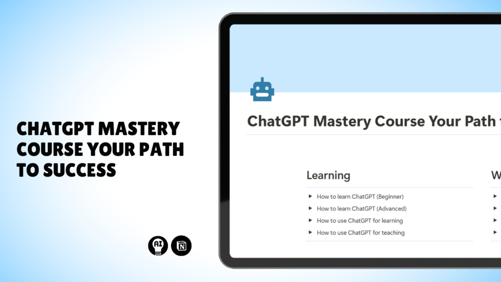 ChatGPT Mastery Course Your Path to Success