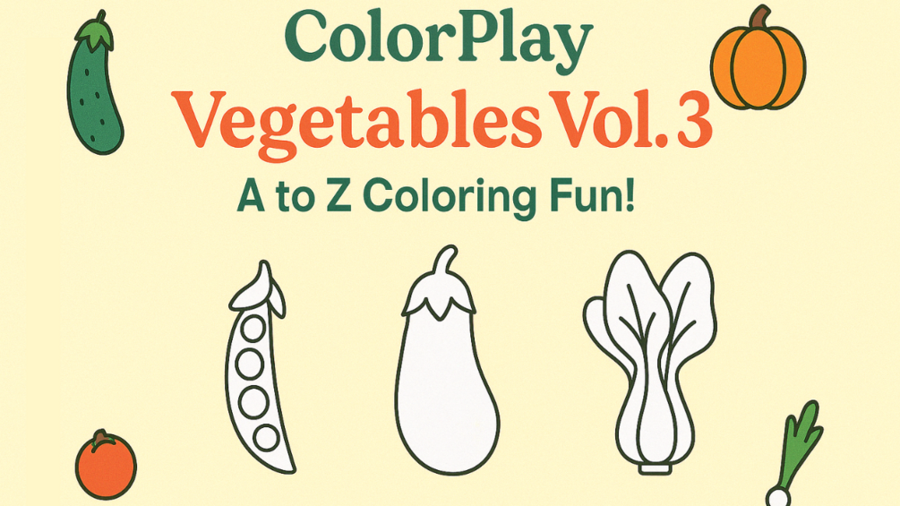 Vegetables Colouring Book Vol.3 | Global Veggies | Printable Activity ...
