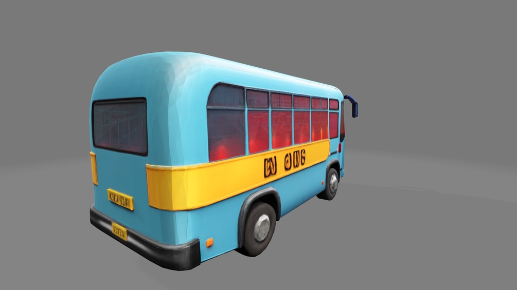 Free [$0+] Cartoonish Bus 3D model
