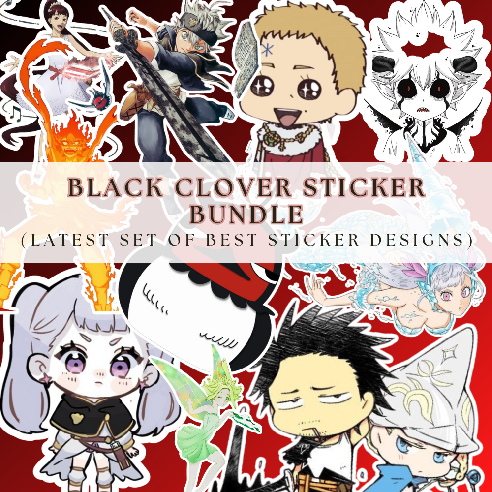 BLACK CLOVER ANIME STICKER Design Bundle, Best Sticker Designs Selected ...