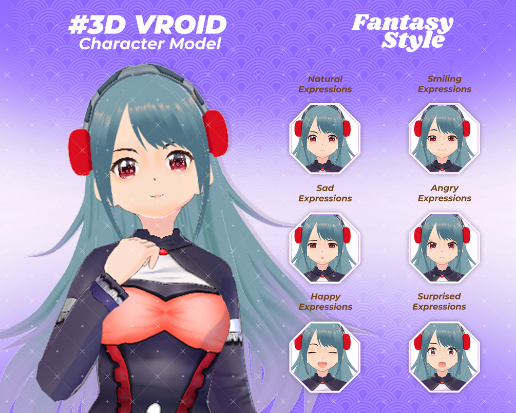 Epic Gaming Hero: Dynamic Vroid 3D Avatar - Fantasy Outfits Vroid 3D ...