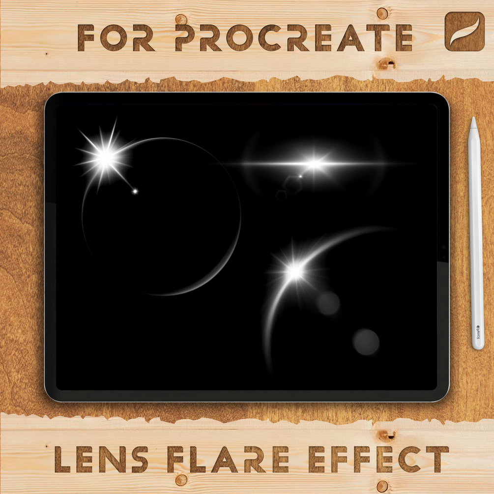 Free Lens Flare Effect Brushes for Procreate
