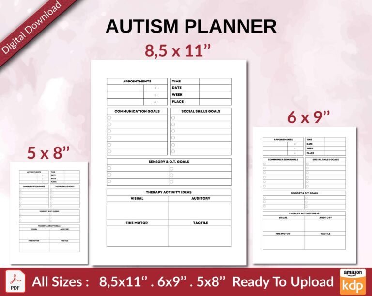 Autism Planner: Track Progress, Daily Activities & Goals for Effective ...