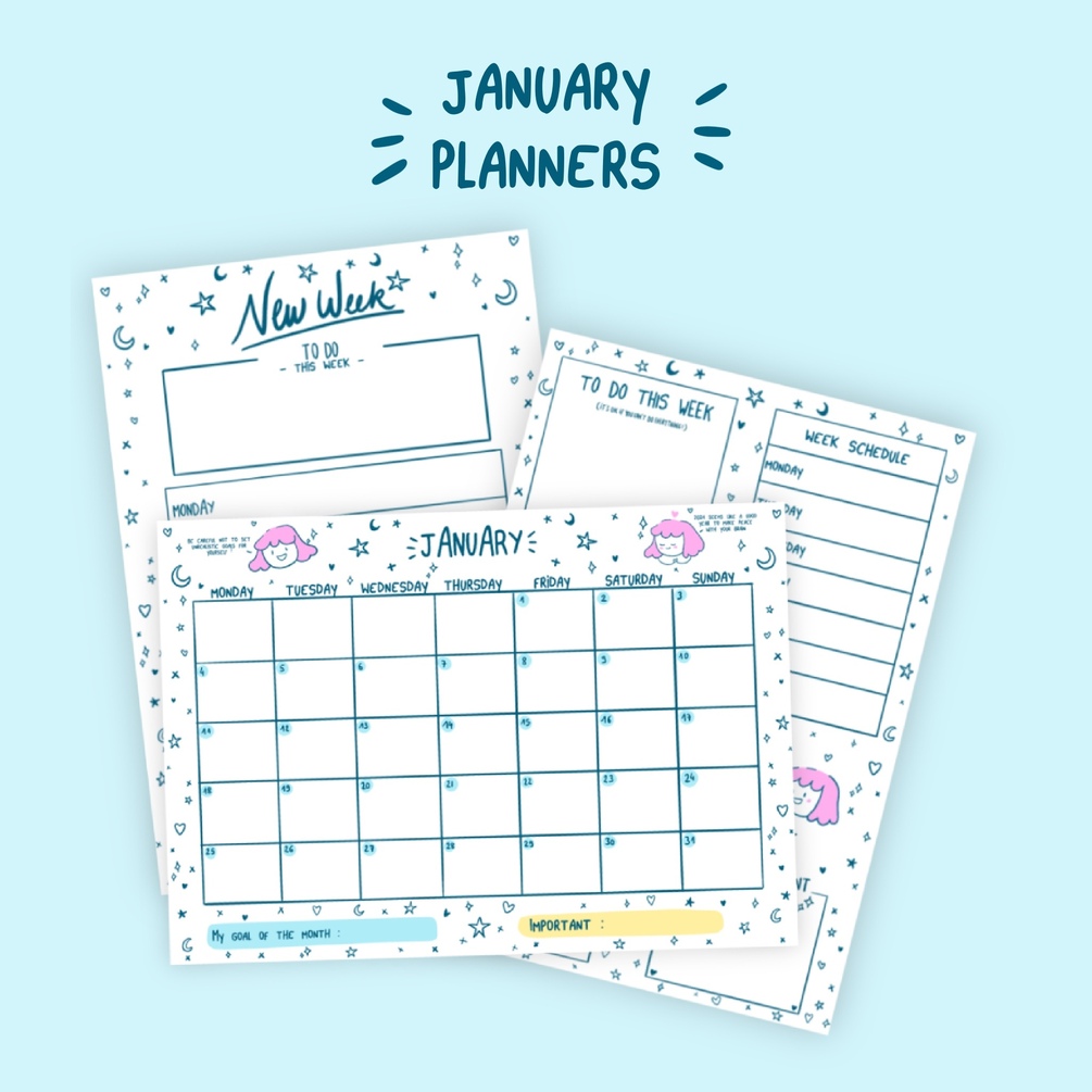 January Planners 🌟