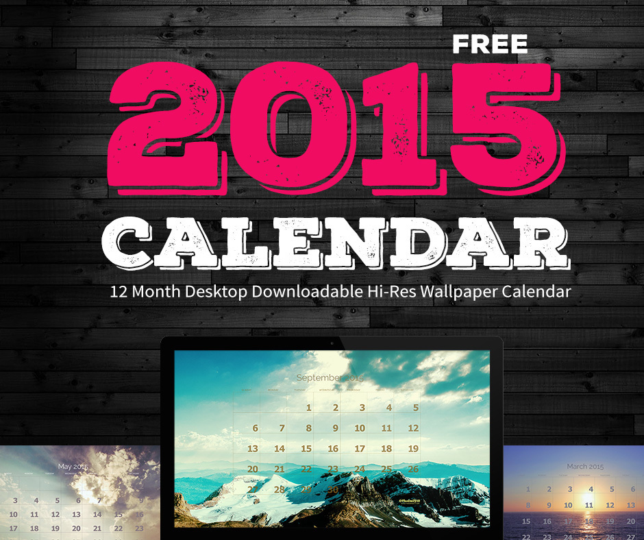 Free 2015 Desktop Wallpaper Calendar