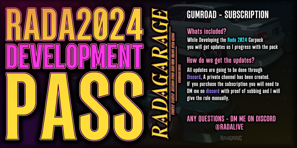 RadaGarage - Membership access