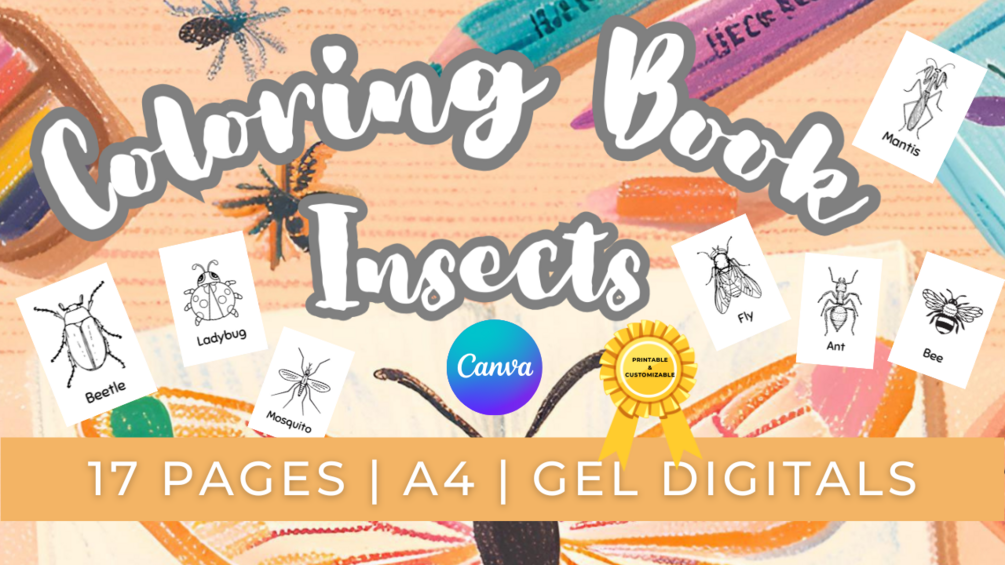 Insect Coloring Book for Kids