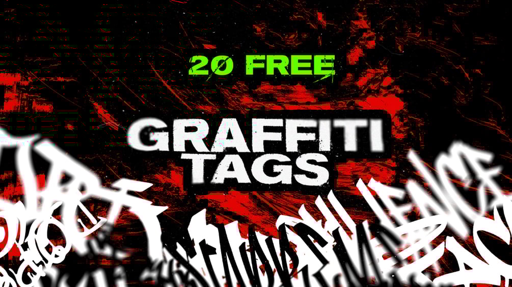 20 FREE GRAFFITI TAGS