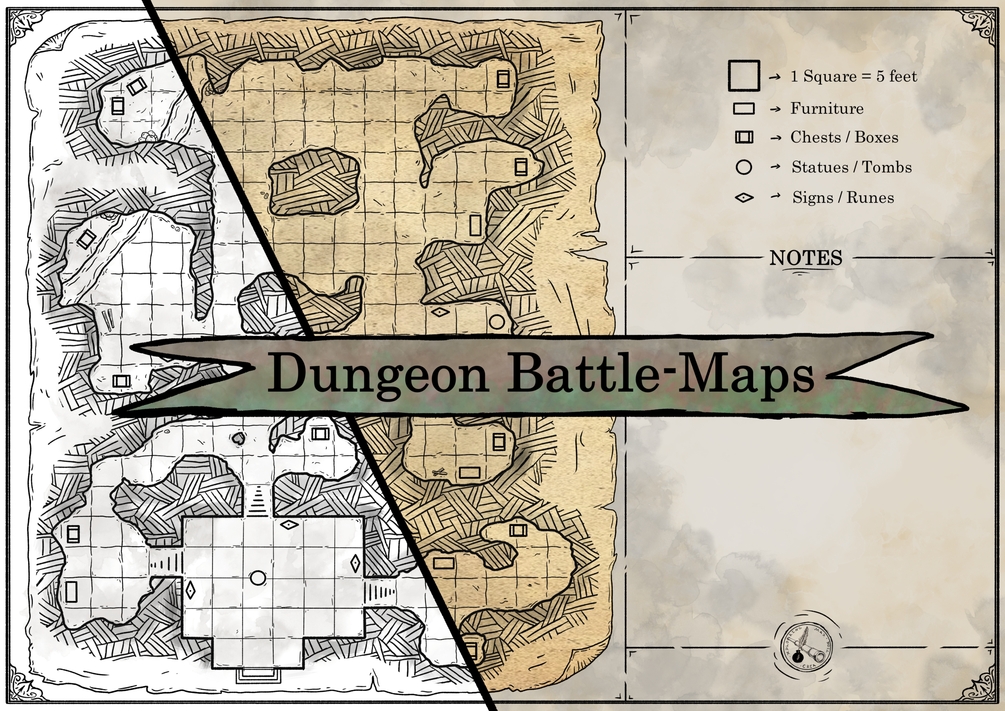Dungeon Battle-Maps (papyrus)